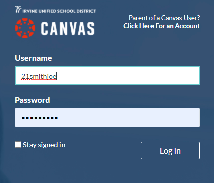 TCI: Student Login – Irvine Unified School District
