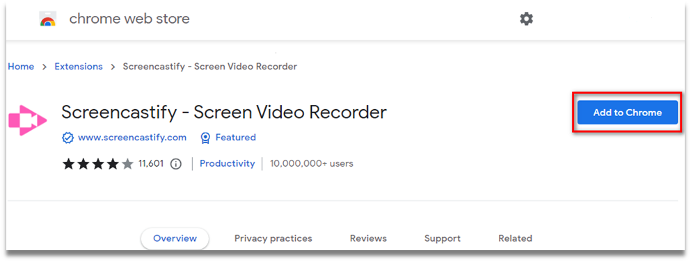 Screencastify: Installing on Chrome (Student) – Irvine Unified School ...