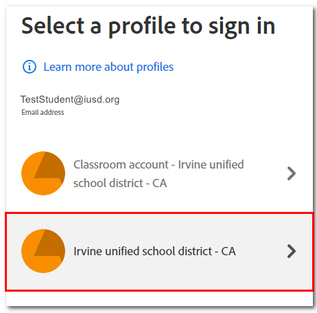 Adobe Express: Student Login with Clever – Irvine Unified School District