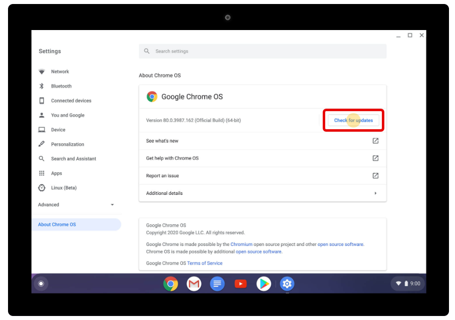 Google Chrome: Update Your Chromebook – Irvine Unified School District
