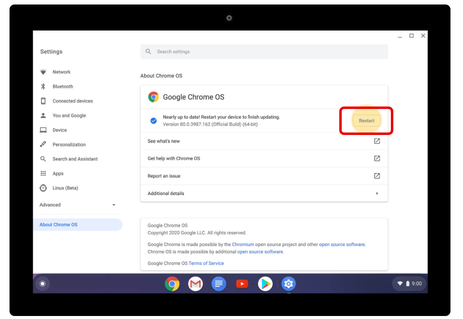 Google Chrome: Update Your Chromebook – Irvine Unified School District
