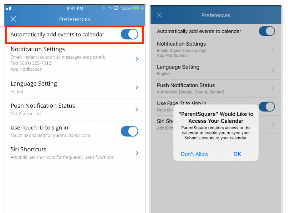 ParentSquare for Parents: Sync ParentSquare Calendar to iPhone Calendar ...