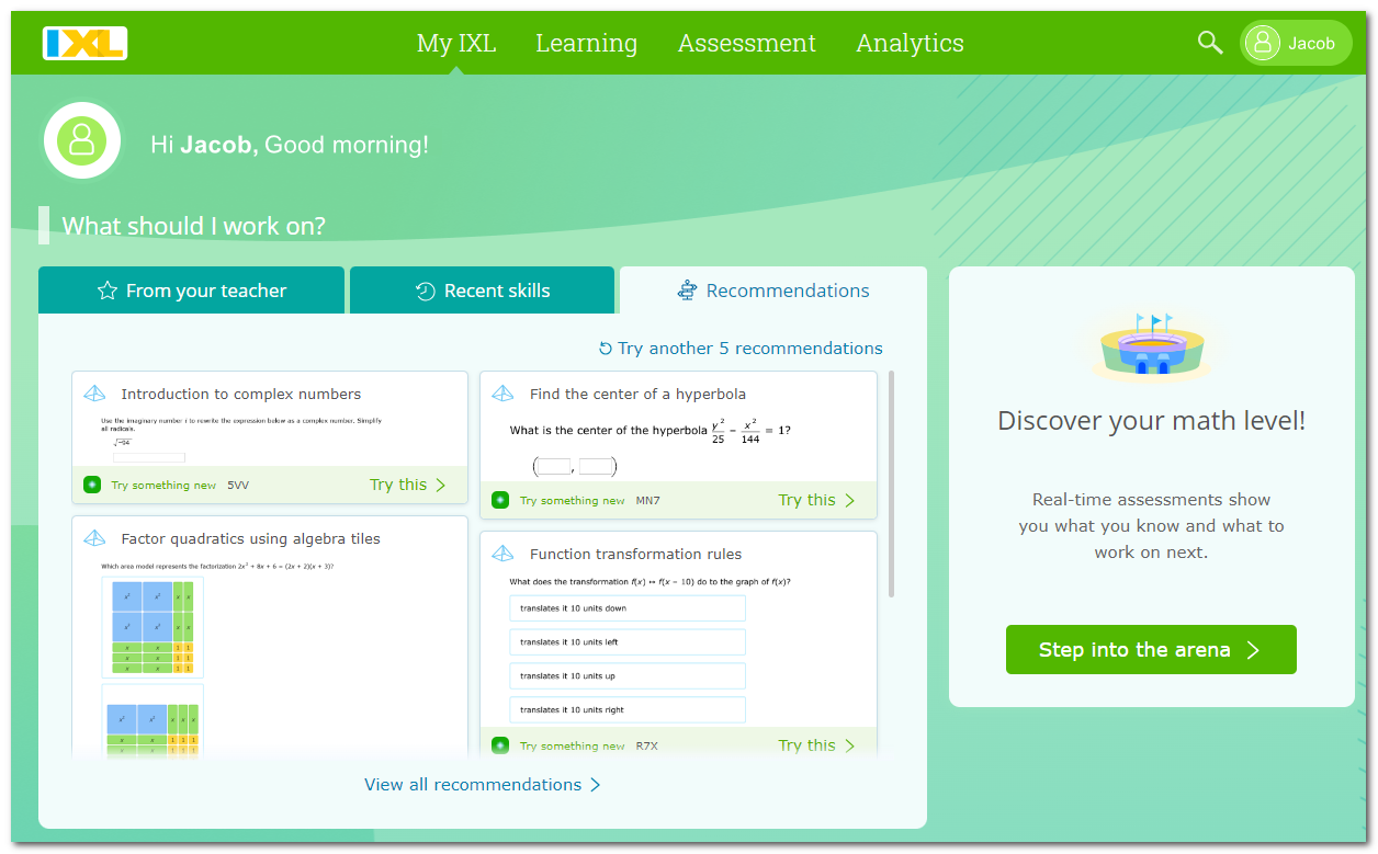 IXL: Student Login – Irvine Unified School District