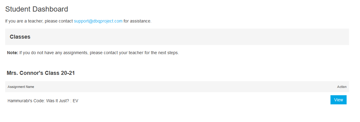 DBQ Online: Student Login – Irvine Unified School District