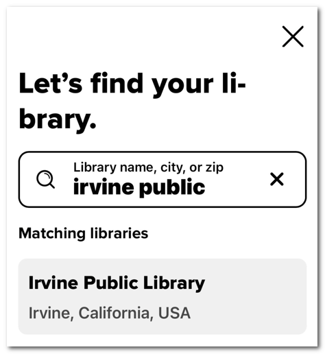 Sora: Adding Irvine Public Libraries to Your Account – Irvine Unified School District