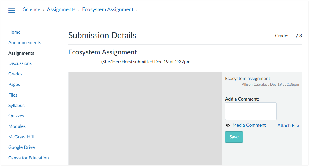Canvas: Uploading an Assignment with the Canva LTI 1.3 (Student ...